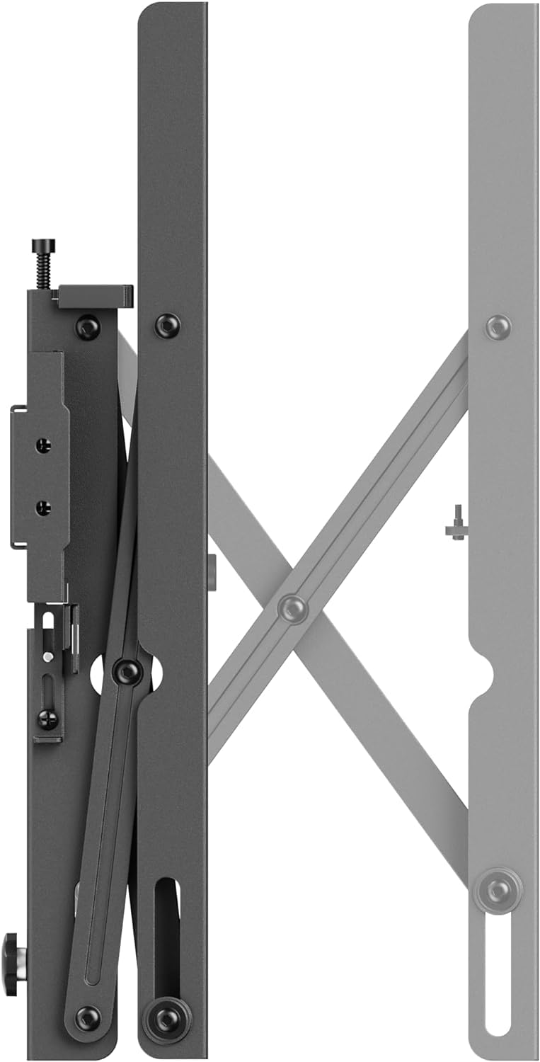 Mount Plus POP-48T 1x2 Pop Out Video Wall Mount System for 37 to 80" TVs | TV Menu Board | Max VESA 800x400 | Commercial Grade 154 Lbs | Anti-Theft Protection | Full Extension to 8.7"