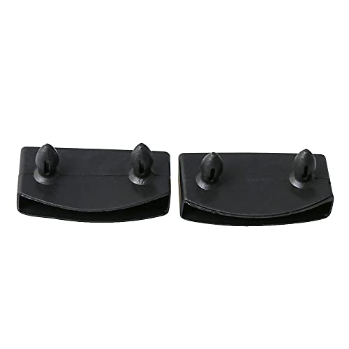 Etfbuy 50 Pcs Bed Board Plastic Bracket Single End 55mm Black Slat Caps Holders Connector Furniture Accessories for Holding Securing Wooden Slats Bed Base