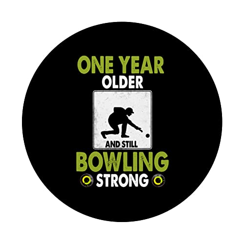 Lawn Bowls Birthday Idea For Men & Funny Lawn Bowling PopSockets Swappable PopGrip