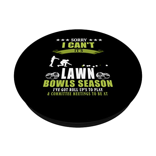 Lawn Bowls Idea For Women & Novelty Lawn Bowling PopSockets Swappable PopGrip