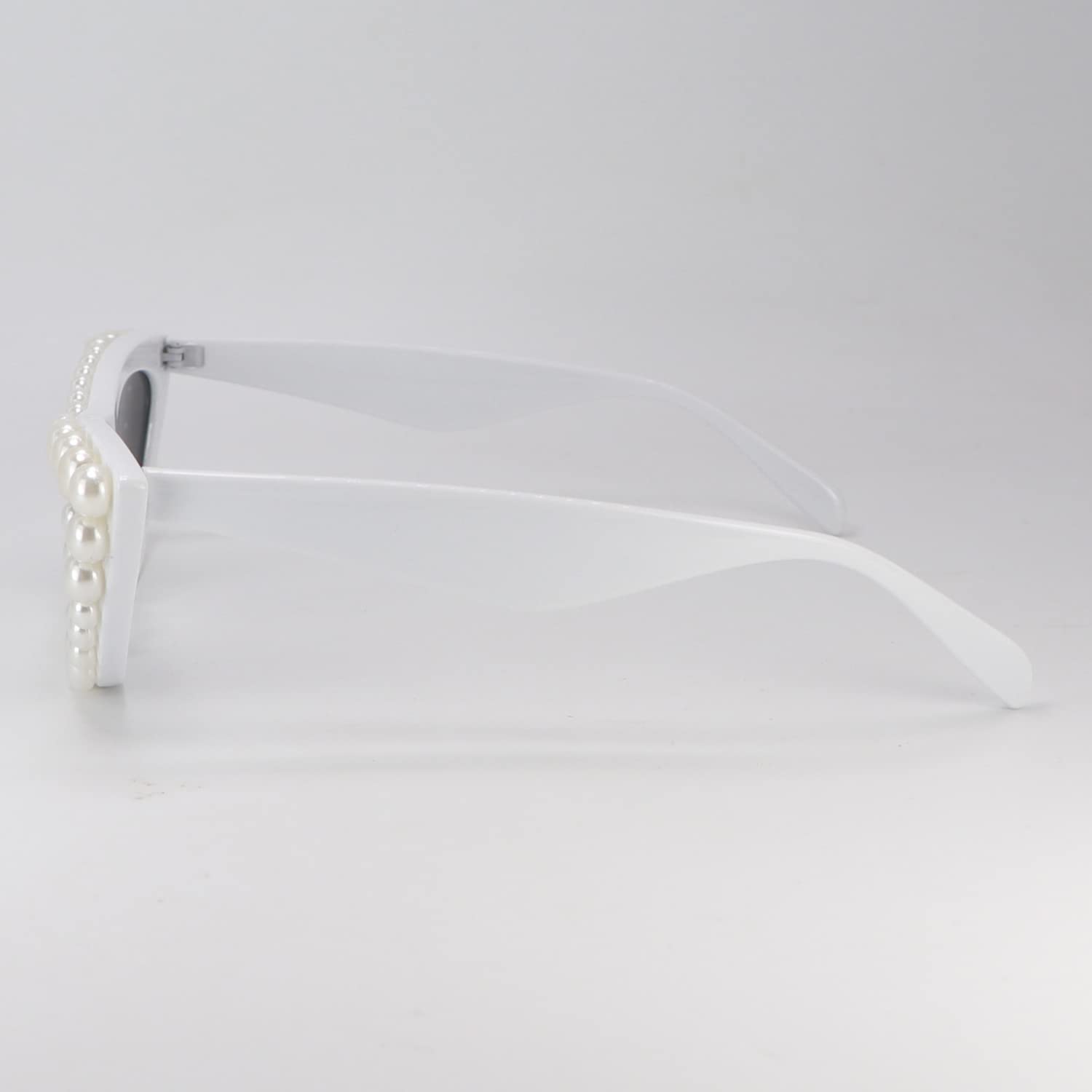 FUPRECIOUS Pearl Cat Eye Sunglasses Womens Cute Fashion Trendy Eyewear
