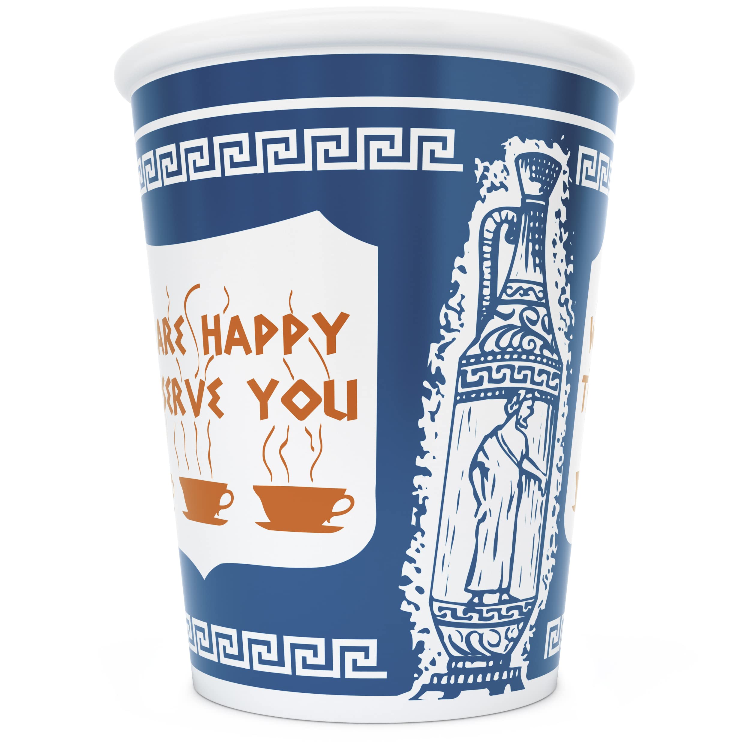 Exceptionlab Inc. 0-Ounce Ceramic Cup "We are happy to serve you"