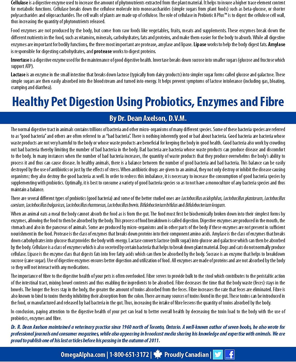 Probiotic 8 Plus Pet Probiotics | Enzymes & Fiber for Digestion | Natural Herbal Digestive Supplement |Reduces Indigestion | Specially for Cat & Dogs (1kg,1000g)