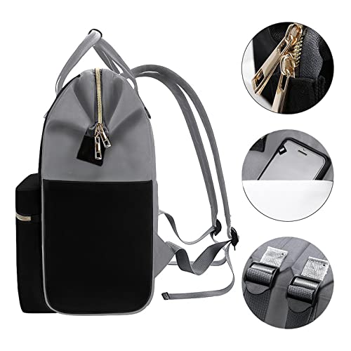 Happy Camper Dog Paw Waterproof Mommy Bag Diaper Bag Backpack Multifunction Large Capacity Travel Bag