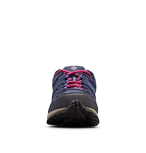 Columbia Unisex Child Redmond Waterproof Hiking Shoe, Bluebell/Pink Ice, 3 Big Kid US