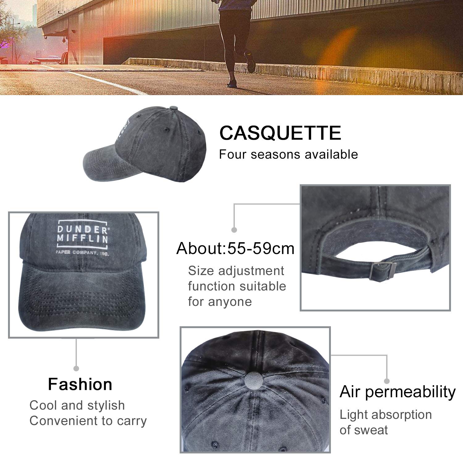 Denim Cap Funny Baseball Dad Cap Classic Adjustable Casual Sports for Men Women Hats