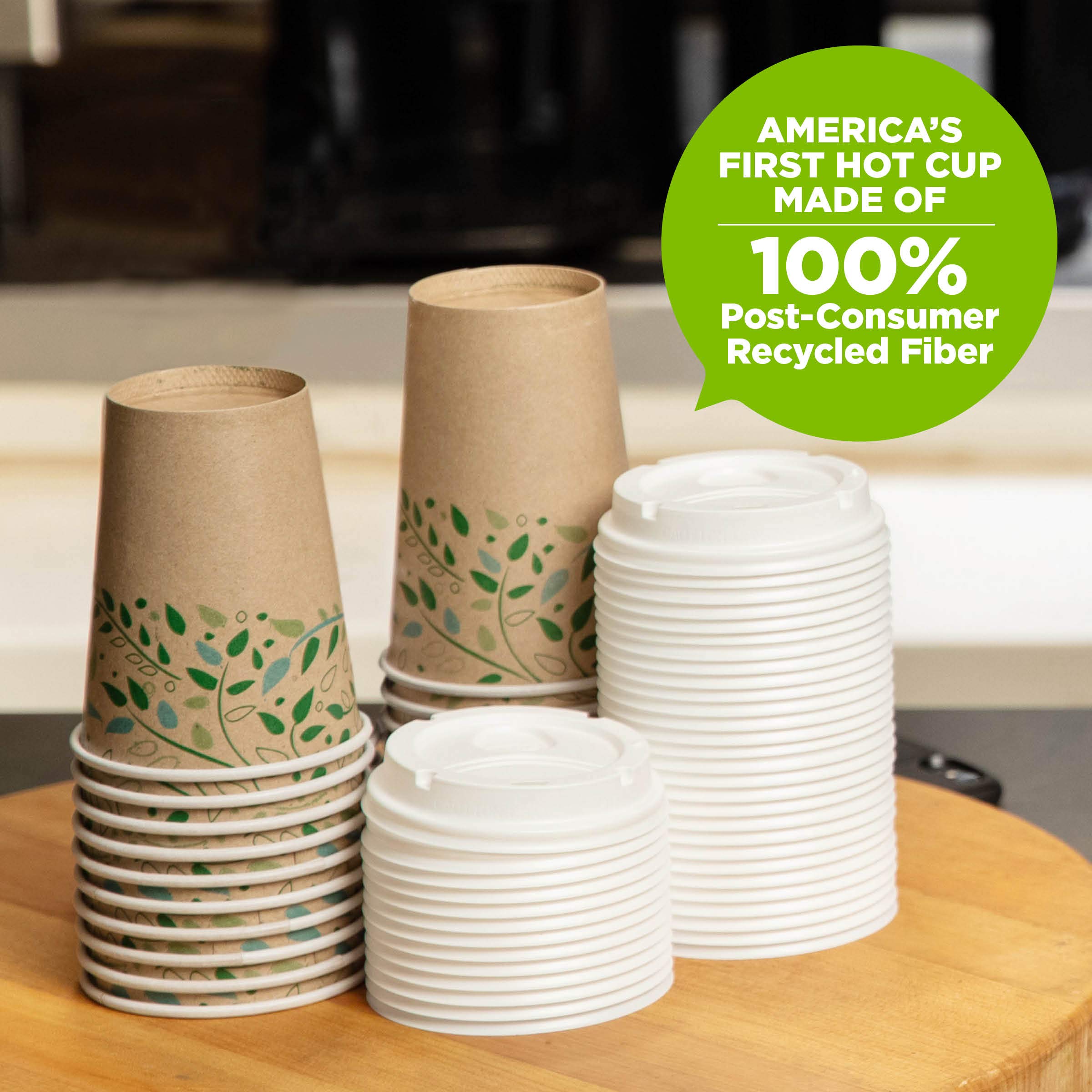 Dixie EcoSmart 16 oz 100% Recycled Fiber Hot Cup by GP PRO (Georgia-Pacific), Fits Large Lids, 2346R (CASE), 1000 Count (50 Cups Per Sleeve, 20 Sleeves Per Case)