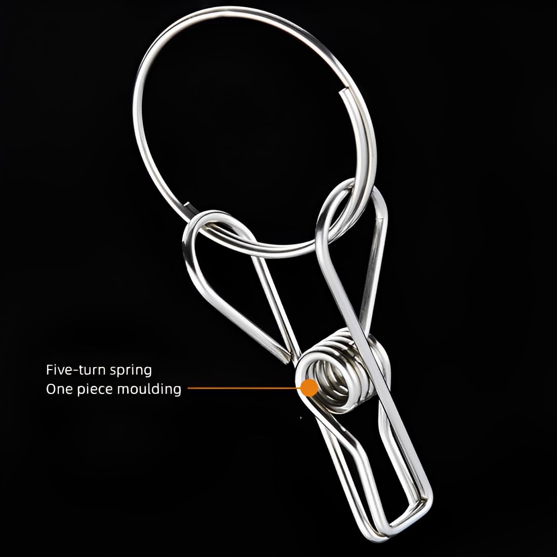 JPORSHU Sock Folding Stainless Steel Sock Drying Rack with 46 Clips,Metal Sock Hangers with Clips,360 DegreesSwivel Hook Wind-Proof Clothes Hanger Rack,for Sock, Bras, Underwear, Laundry Accessories
