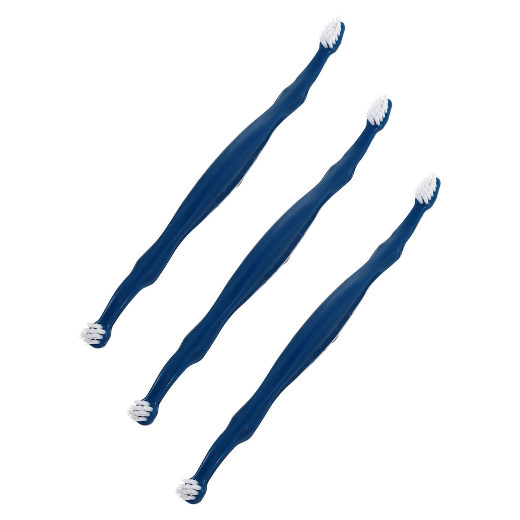 FOMIYES 3pcs Pet Double Toothbrush Pet Toothbrushes Pet Dog Supplies Pet Dog Oral Brush Finger Dog Toothbrush Pet Teeth Brush Toothbrush for Pet Dog Toothbrushes Pet Tooth Clean Brush