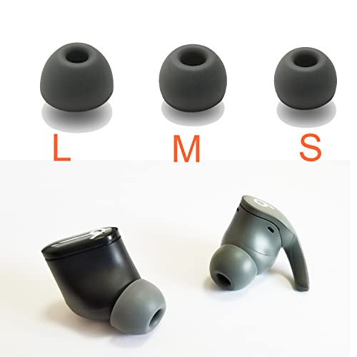 Silicone Ear Tips for Beats Fit Pro Replacement Tips for Beats Fit Pro/Beats Studio Buds Earbuds 6 Pairs LMS Gray