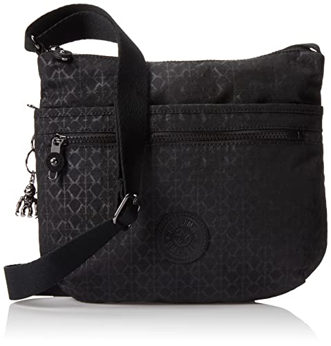 Kipling Women’s Arto Crossbody, Lightweight Everyday Purse, Casual Nylon Shoulder Bag, Signature Emb