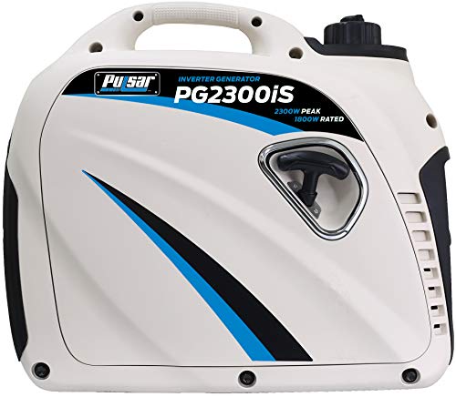 Pulsar PG2300iS 2,300W Portable Super Quiet Gas-Powered Inverter Generator with USB Outlet & Parallel Capability, CARB Compliant