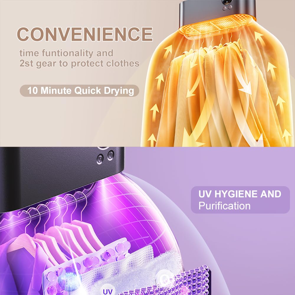Mishcdea Portable Clothes Dryer Mini Clothes Dryer Save Space Folding Compact Dryer Machine With Dry Bag For Laundry Electric Portable Dryer For Camping ，Business Trip， Travel ，Home And Apartment
