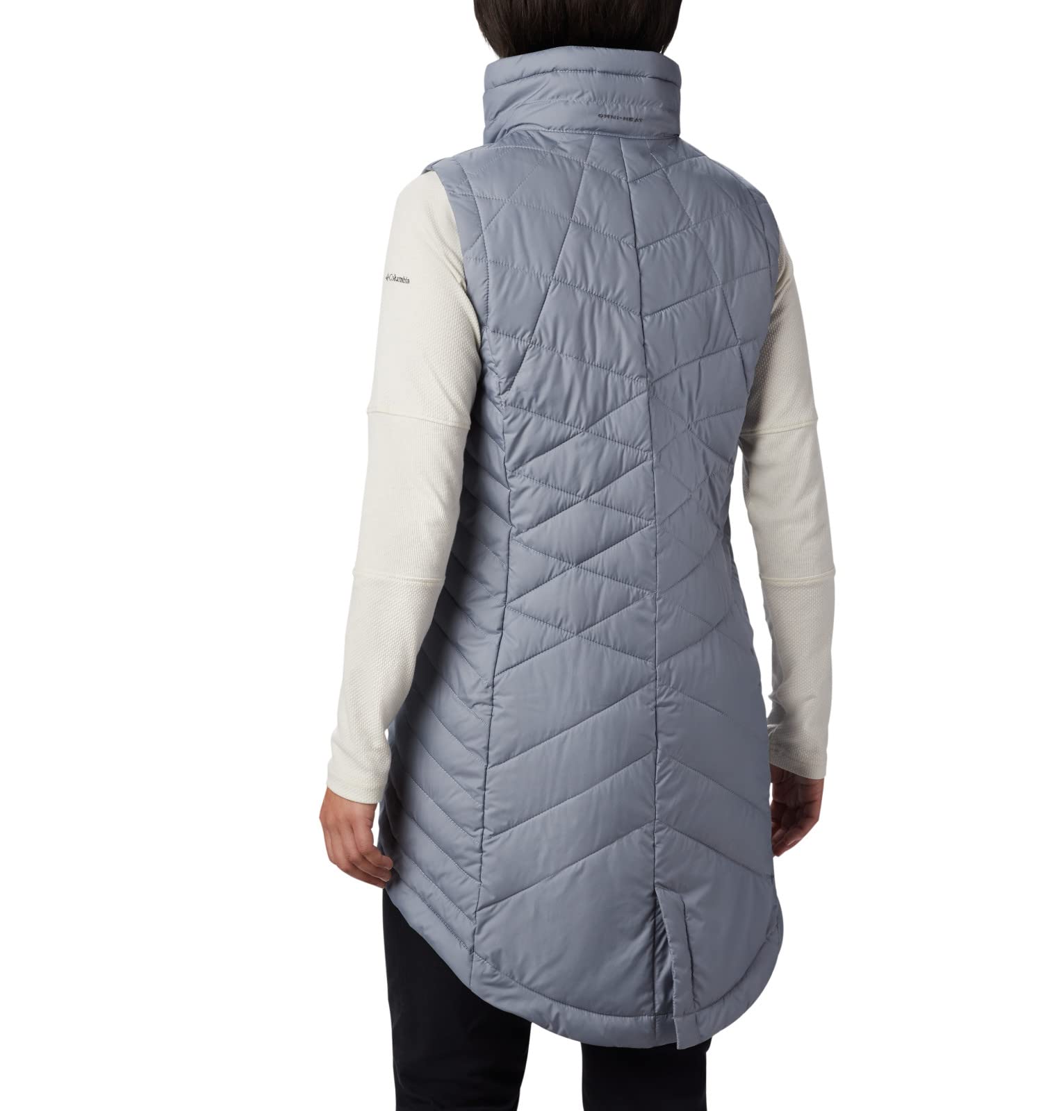Columbia Women's Heavenly Long Vest, Trade Winds Grey, Small