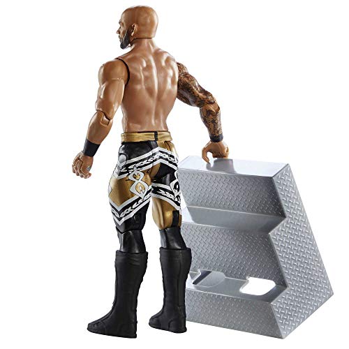 WWE MATTEL GNK09 Wrekkin' Ricochet 6 Inch Action Figure with Pull-Back Activated Moves and a Wreckable Accessory, Multi