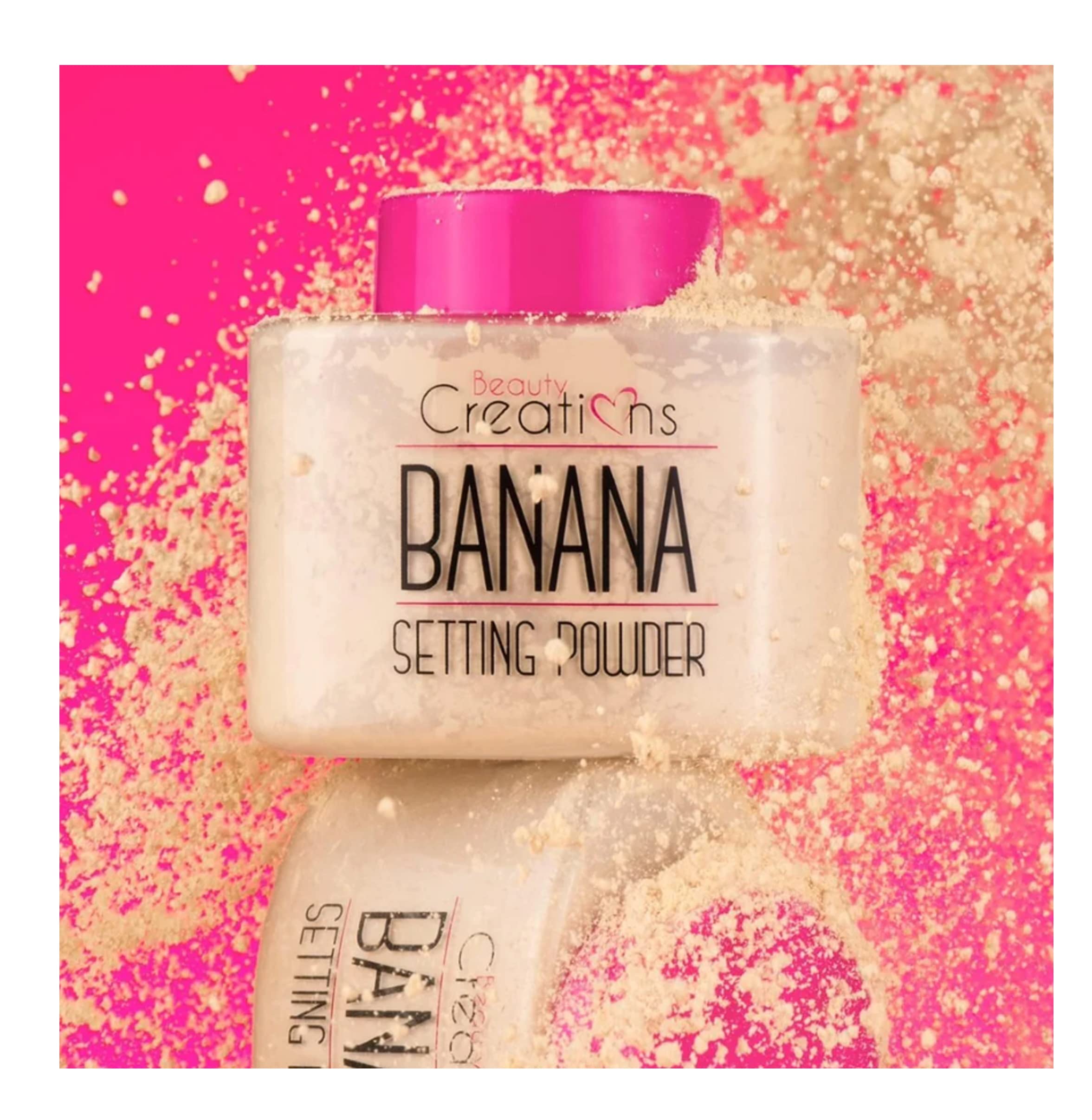 DEALPLUSDEAL Beauty Creations Banana Setting Loose Powder Minimizes Pores and Fine Lines Matte Finish Long Lasting Natural Face Makeup