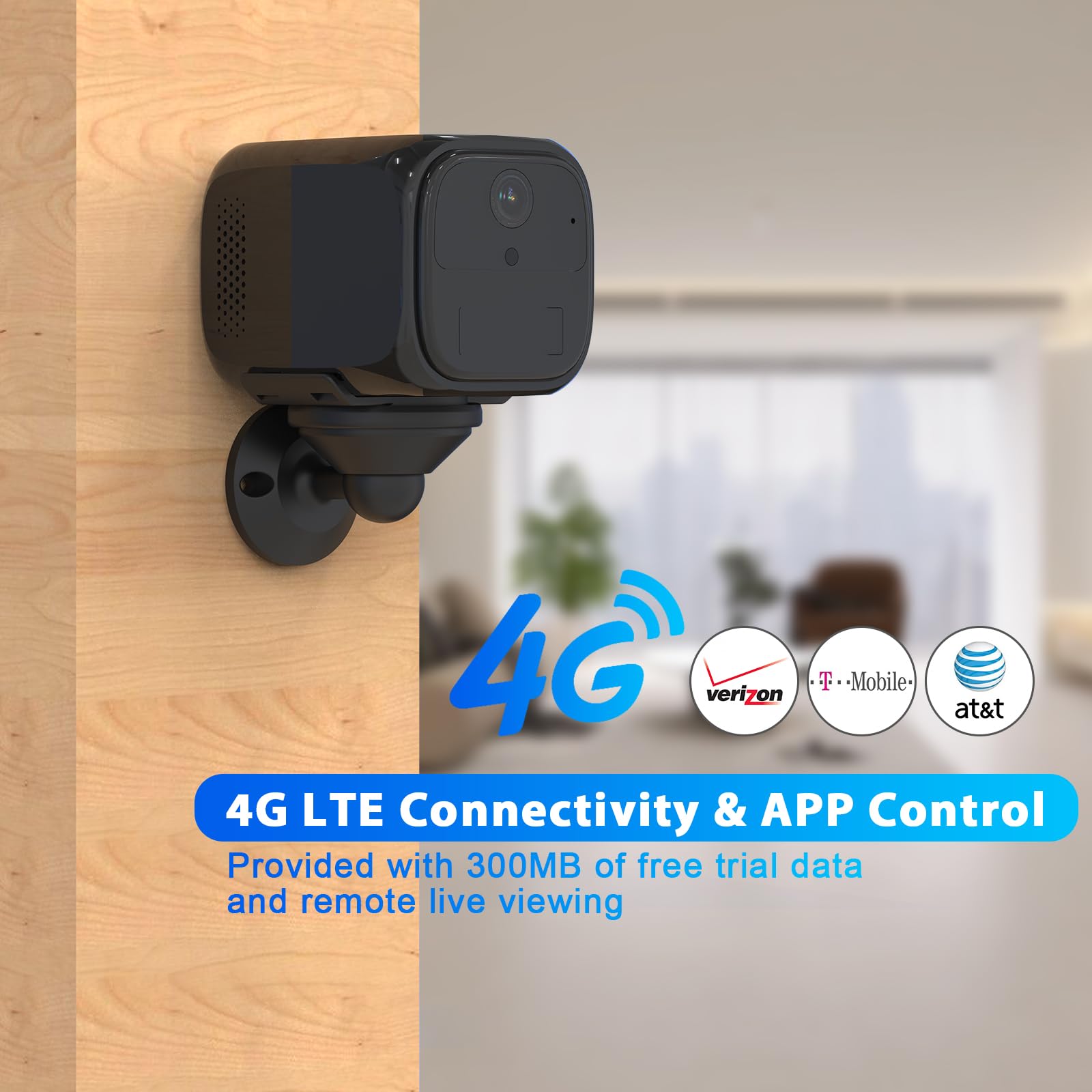 FUVISION Security Camera Outdoor, 2K WiFi PTZ Camera with 360° View, Home Video Surveillance Waterproof Camera with Two-Way Audio, Motion Detection & Siren, Auto Tracking, 24/7 SD Storage