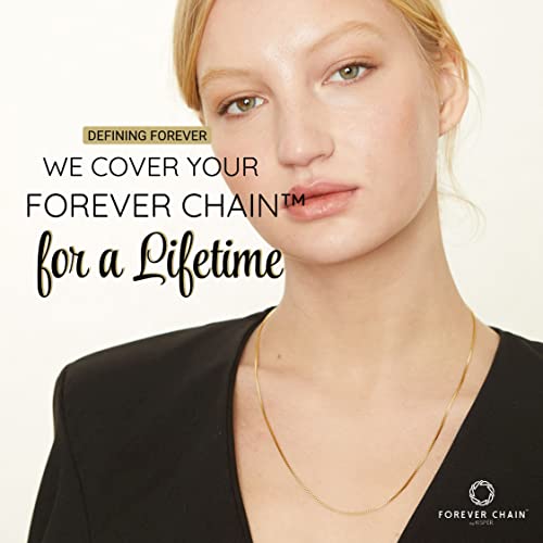 KISPER 24k Gold Box Chain Necklace β Thin, Dainty, Gold Plated Stainless Steel Jewelry for Women with Lobster Clasp, 36"