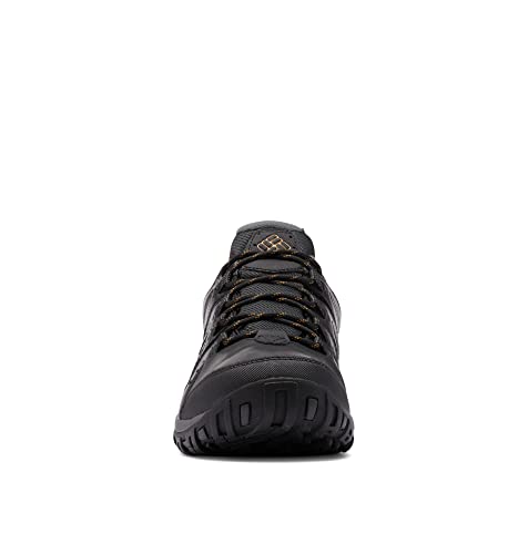 Columbia Woodburn 2 Waterproof Men's Low Rise Hiking Shoes, Black (Black/Caramel), 12 US