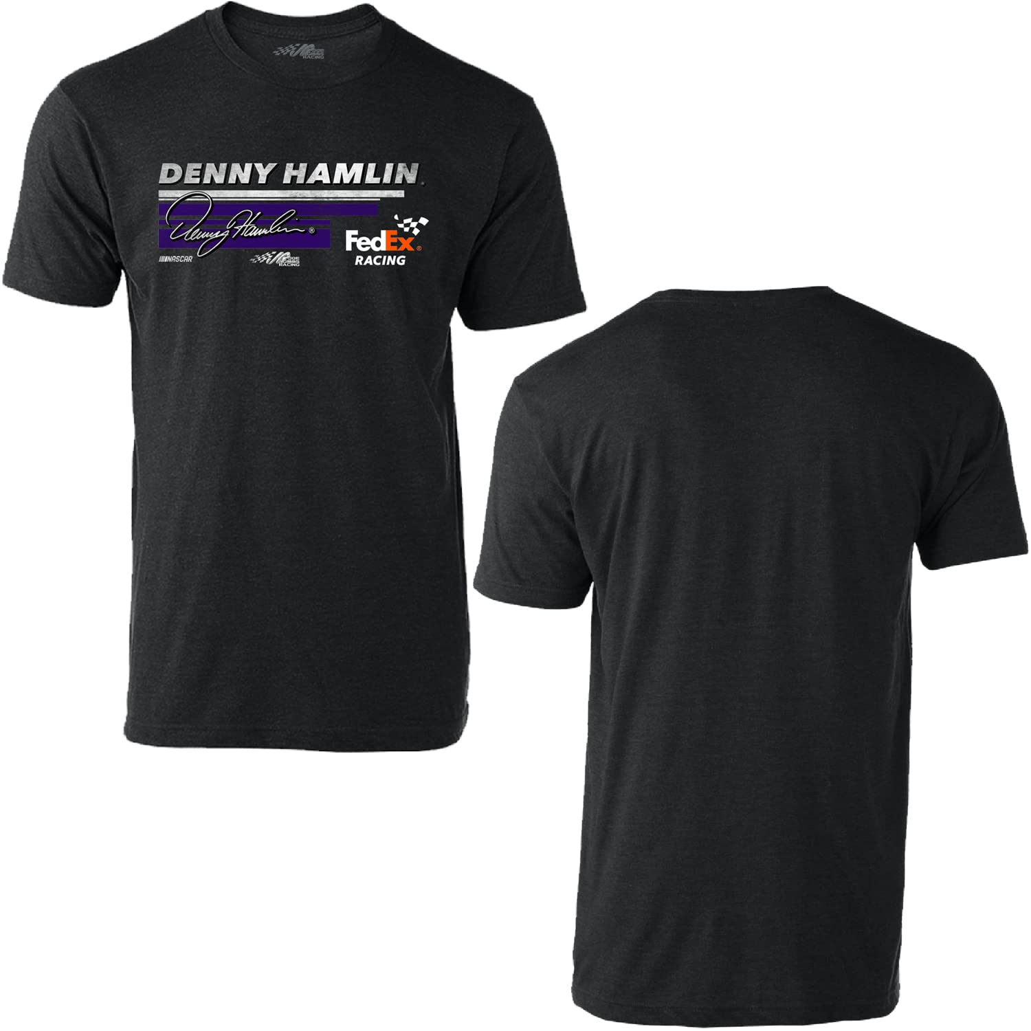 Denny Hamlin 11 Vintage T-Shirt for Men - Distressed Retro Short Sleeve Automotive Racing Apparel XL