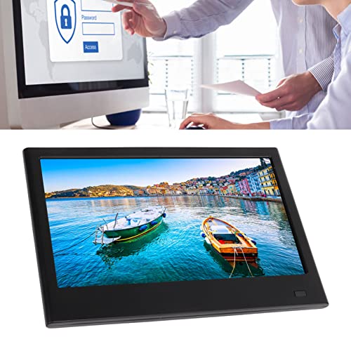 Gaming Monitor, Adjustable Bracket VGA AV DC USB 7 Inch Portable Monitor 1024x600 with Remote Control for Office (US Plug)