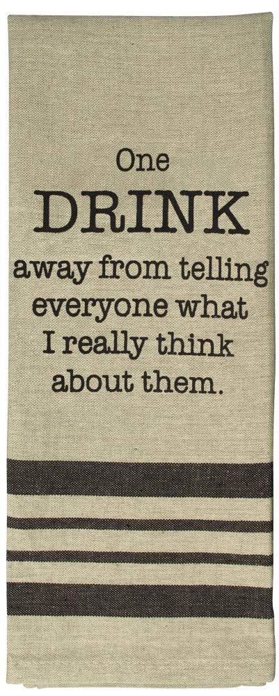 fillURbasket Funny Kitchen Towels with Sayings Fun Dish Towels Set with Wine Alcohol Drinking Theme Man Cave Gift 5 Flour Sack Towels for Bar Kitchen Decor Dish Drying 16x28 Cotton