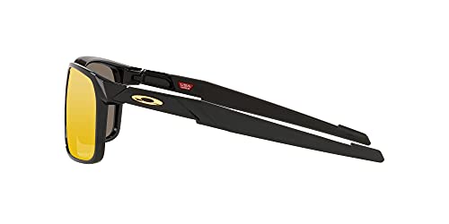 Oakley Men's OO9460 Portal X Rectangular Sunglasses, Polished Black/Prizm 24K Polarized, 59 mm
