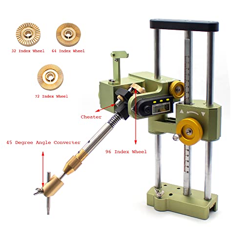 Gem Faceting Machine Gemstone Angle Polisher Craftsman Jewel Flat Grinder with Precision Adjustable Manipulator AC100-240V (New Digital Display)