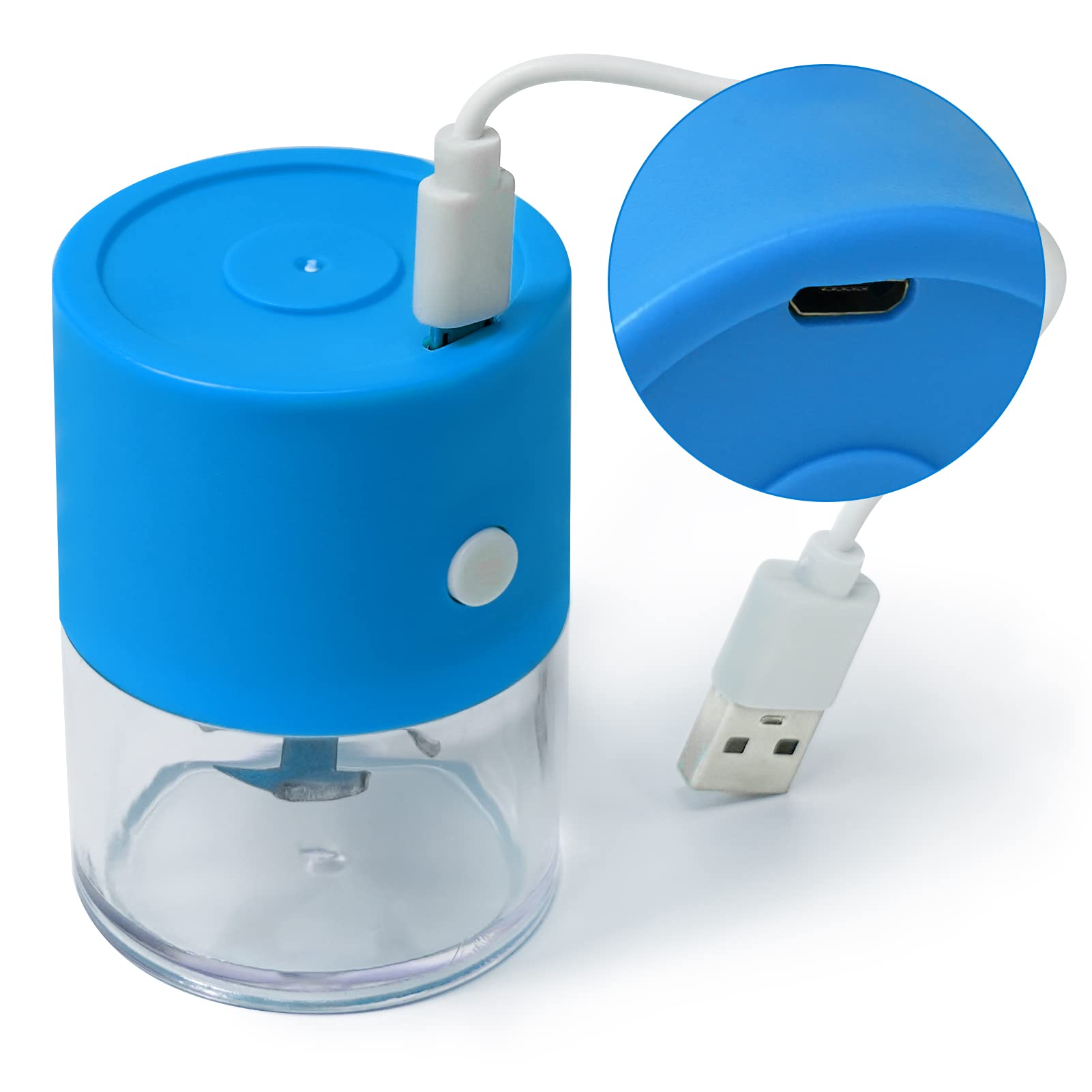 Electrical Metal Aluminum Herb Tobacco Grinder Cracker Crusher Spice Smoke Grinders 1 PC (Blue)