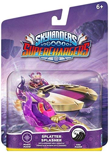 Skylanders SuperChargers 5 Pack Vehicle Starter Bundle! 5 Vehicles, 1 Trophy, 1 Character: Splatter Splasher , Burn-Cycle , Jet Stream ,Stealth Stinger and Deep Dive Gill Grunt, Reep Ripper Sea Trophy