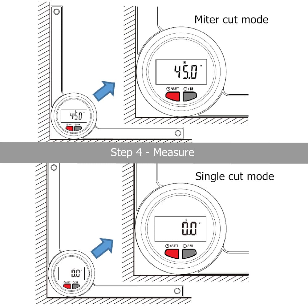 GemRed Digital Miter Saw Protractor MP01