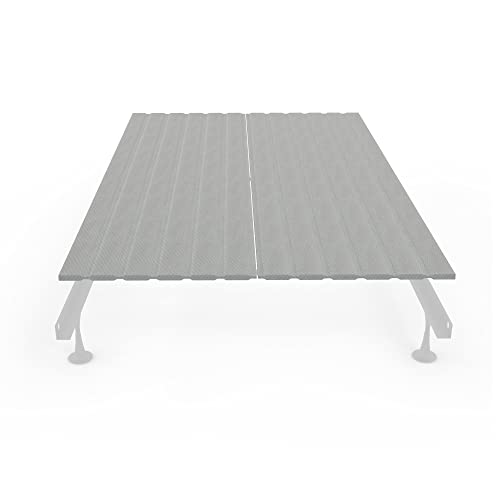 Greaton, 0.75-Inch Heavy Duty Vertical Wooden Bunkie Board/Bed Slats with Cover, Enhance Mattress Support, King, Grey