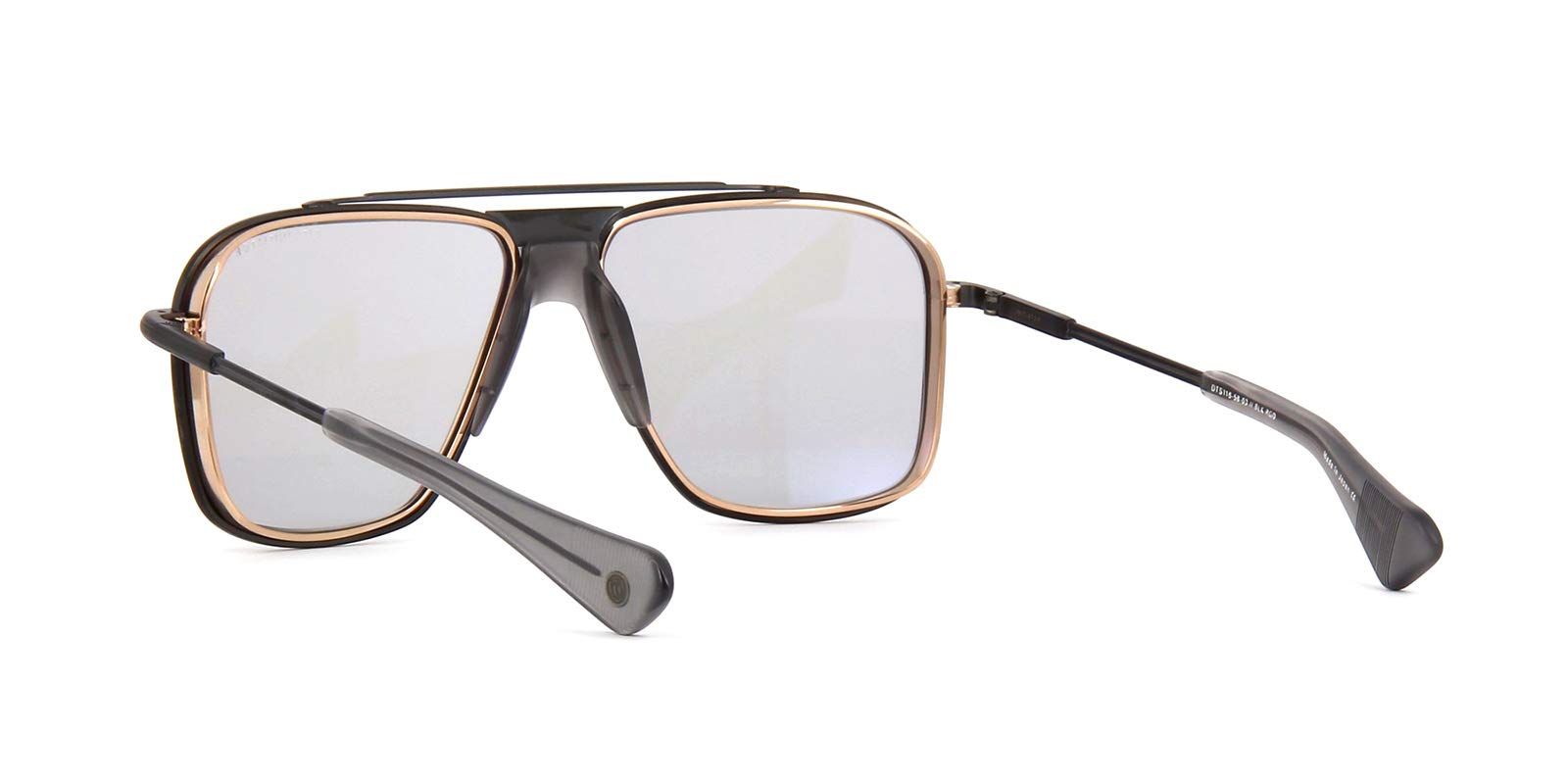 Dita INITIATOR DTS116-58-03 Sunglasses Black Iron - Rose Gold lens rims - Matte Crystal Grey w/Medium Grey - AR Lens 58mm