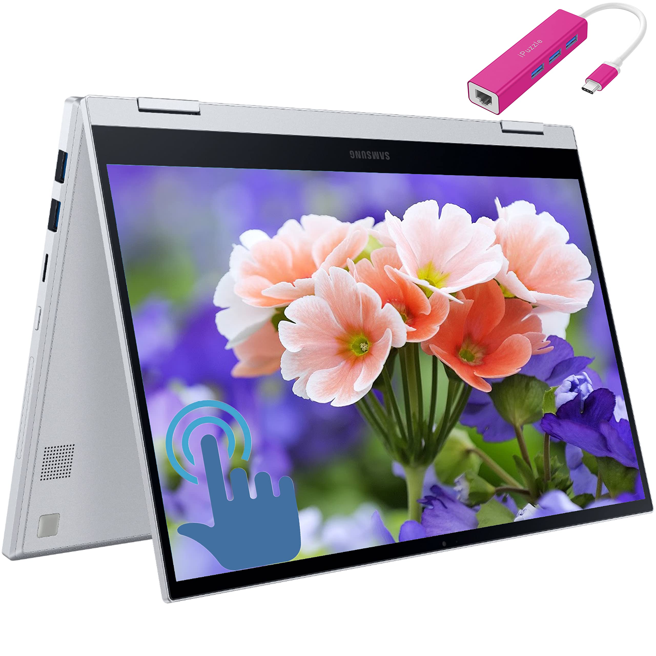 SAMSUNG Galaxy Book Flex2 Alpha 2-in-1 Laptop, 13.3" QLED FHD Touchscreen 400 nit, Intel Quard-Core i5-1135G7 (Beat i7-1065G7), 8GB LPDDR4x RAM, 512GB PCIe SSD, WiFi 6, BT 5.1, Windows 10, Type-C HUB