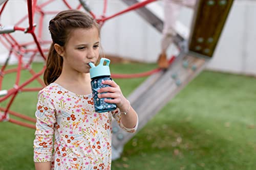 Simple Modern Kids Water Bottle Plastic BPA-Free Tritan Cup with Leak Proof Straw Lid | Reusable and Durable for Toddlers, Boys, Girls | Summit Collection | 12oz, Shark Bite