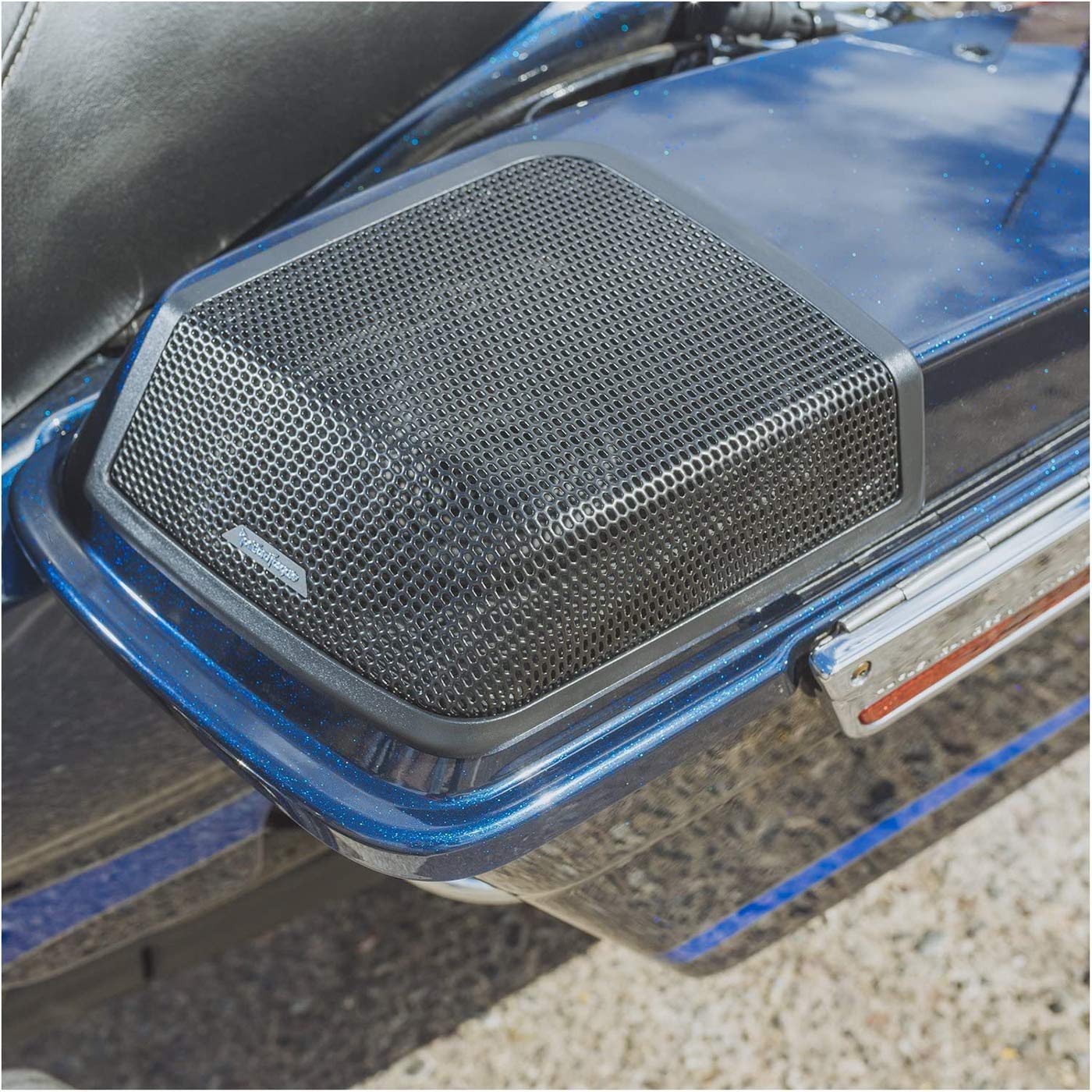 Rockford Fosgate TMS69BL9813 Power Harley Davidson Saddlebag Speaker Audio Kit with Harness and All Installation Hardware (1998-2013)