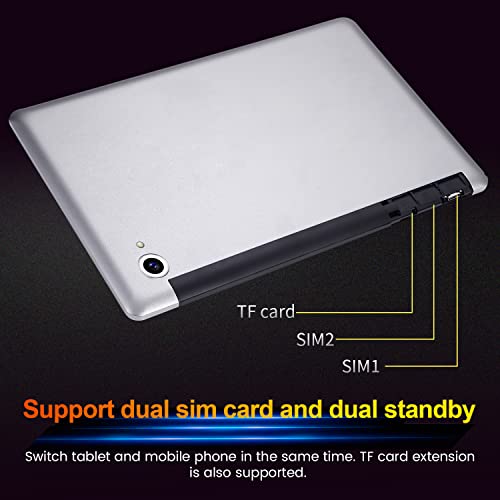 deriny S15 10 inch Android Tablet,1080p Full HD,Long Lasting Battery,Dual Camera,2GB RAM 32GB ROM,Dual SIM,WiFi,GPS,Bluetooth,Fire HD Kids Tablet,Widely Compatible with App(Gray)