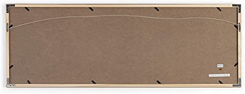 Displays2go 40" x 13.5" Extra-Wide Format Picture Frame, Wood Molding - Dark Brown Finish (PNFA40135W)