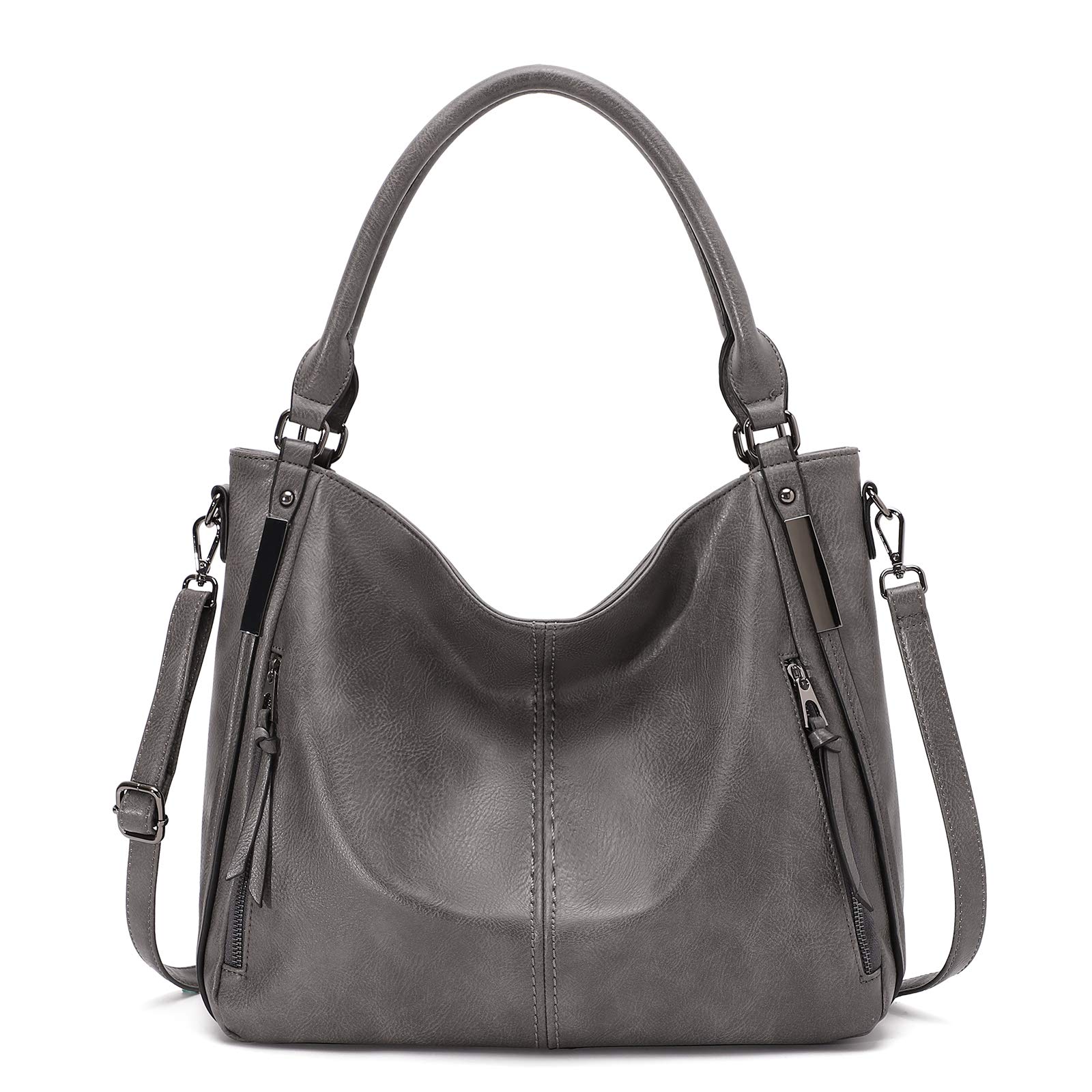 Purses for Women Shoulder Handbags Hobo Bags for Women (92-gray)