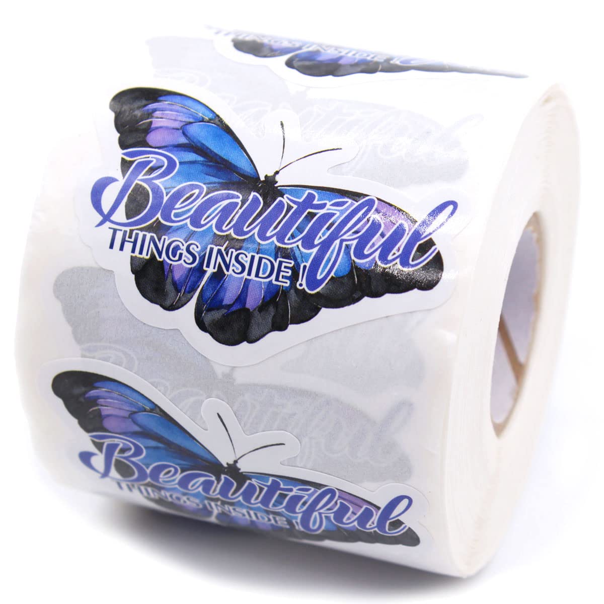 Funny Beautiful Things Inside Butterfly Small Business Stickers, Mail Stickers, Thank You Stickers, Packaging Stickers, Mail Envelopes Shipping Stickers for Small Business,500 PCS