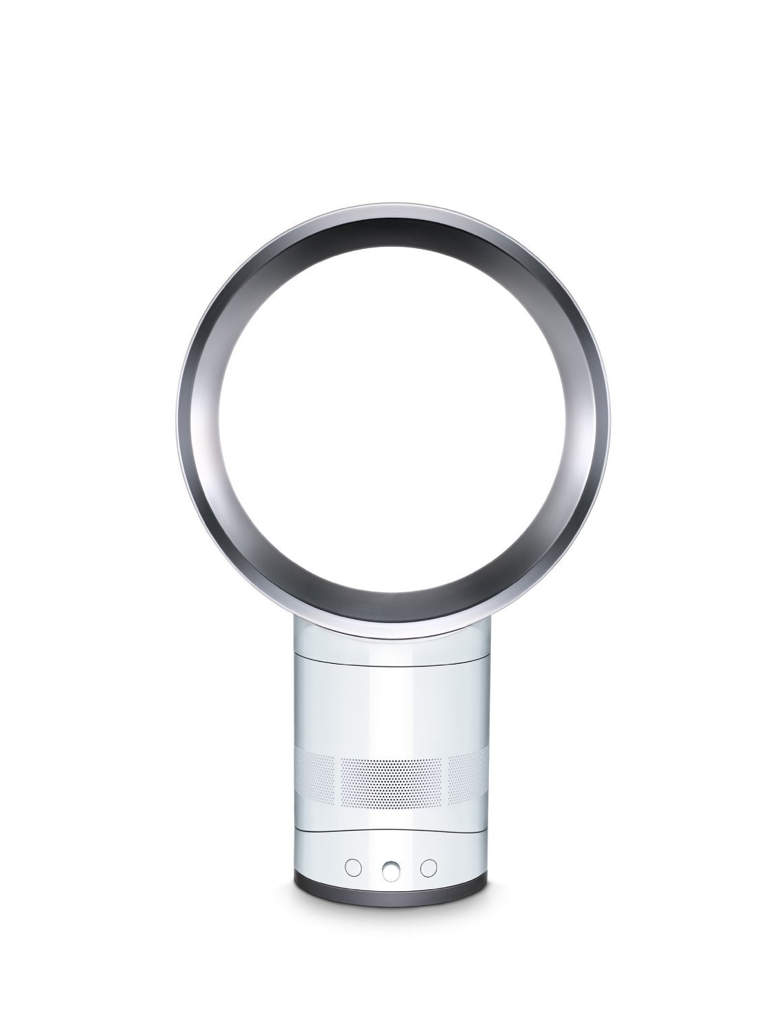 Dyson AM06 12" Desk Fan, White / Silver-REFURBISHED