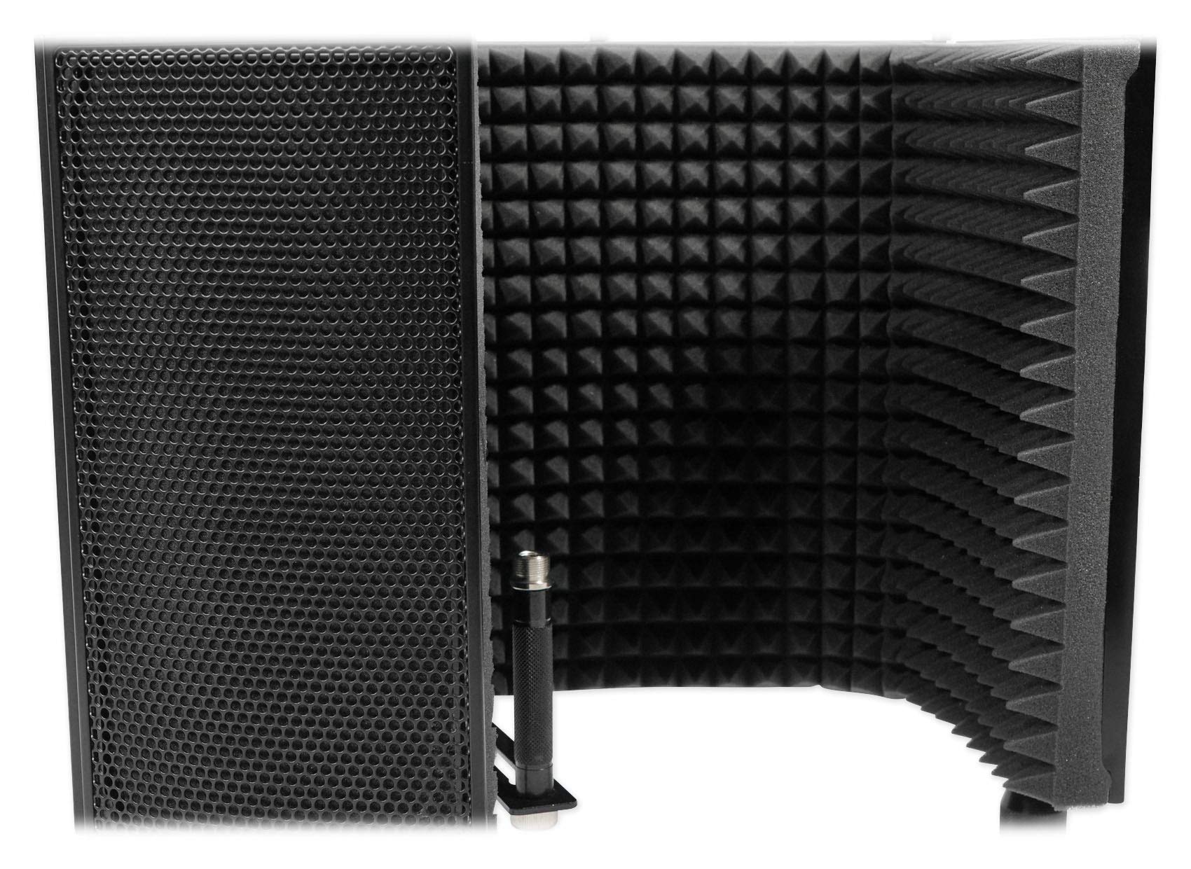 Rockville ROCKSHIELD 3 Large Studio Mic Isolation Shield w/Sound Dampening Foam