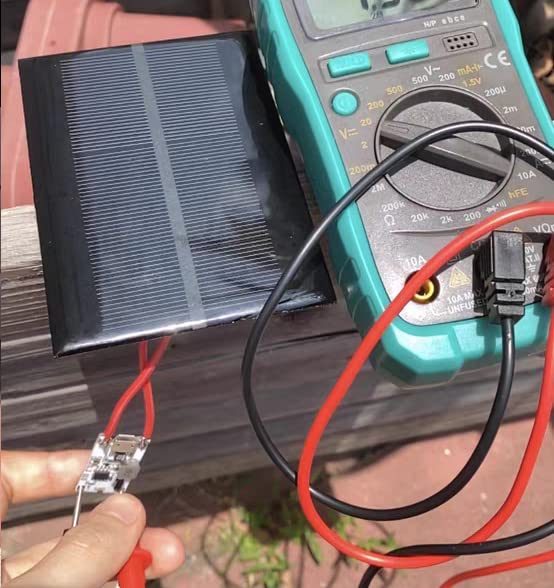 Fielect 5Pcs 1.5V 0.65W Small Solar Panel Polysilicon Mini Solar Cells DIY Electric Toy Materials for Battery Power, 80x60mm