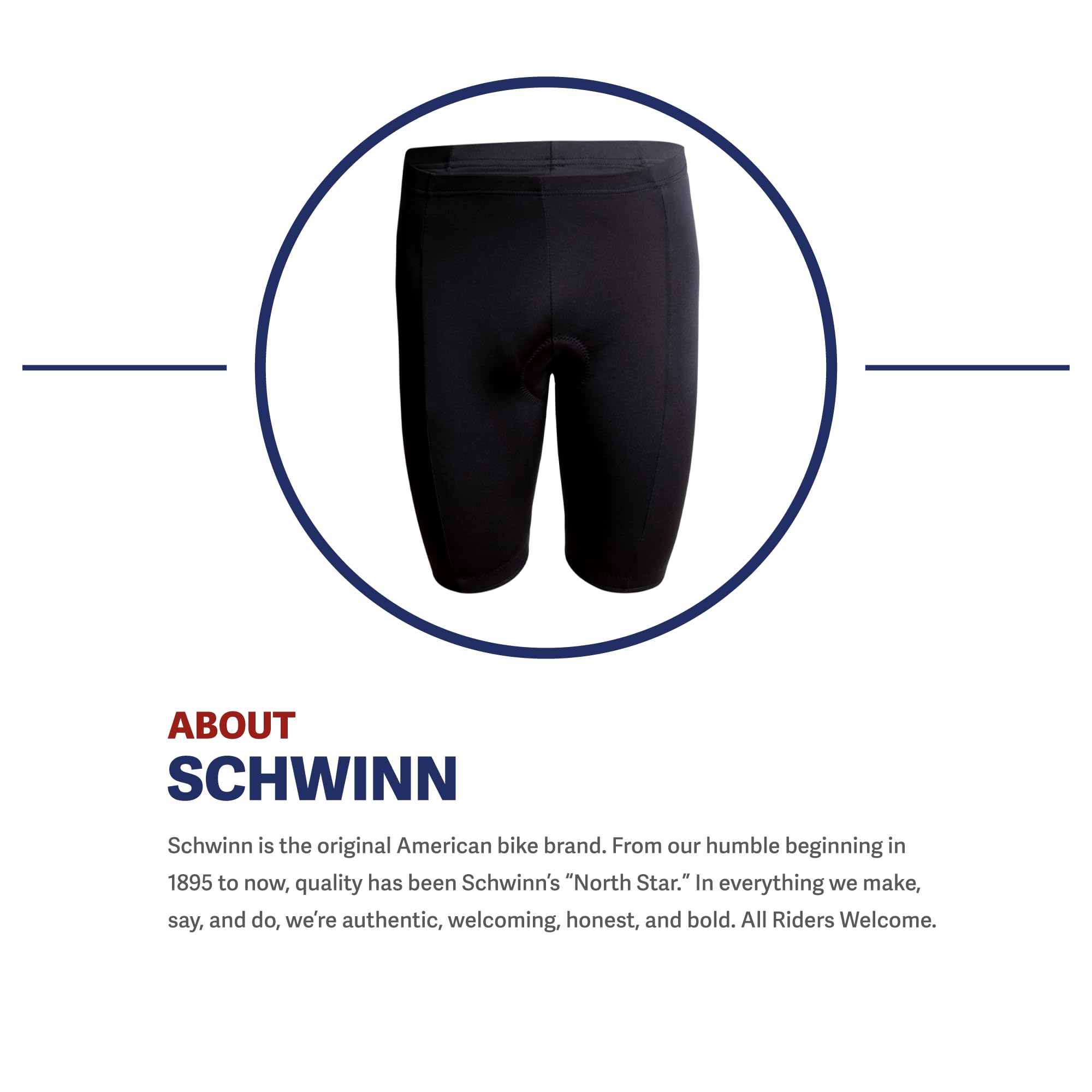 Schwinn Classic Men's Bike Shorts, Small