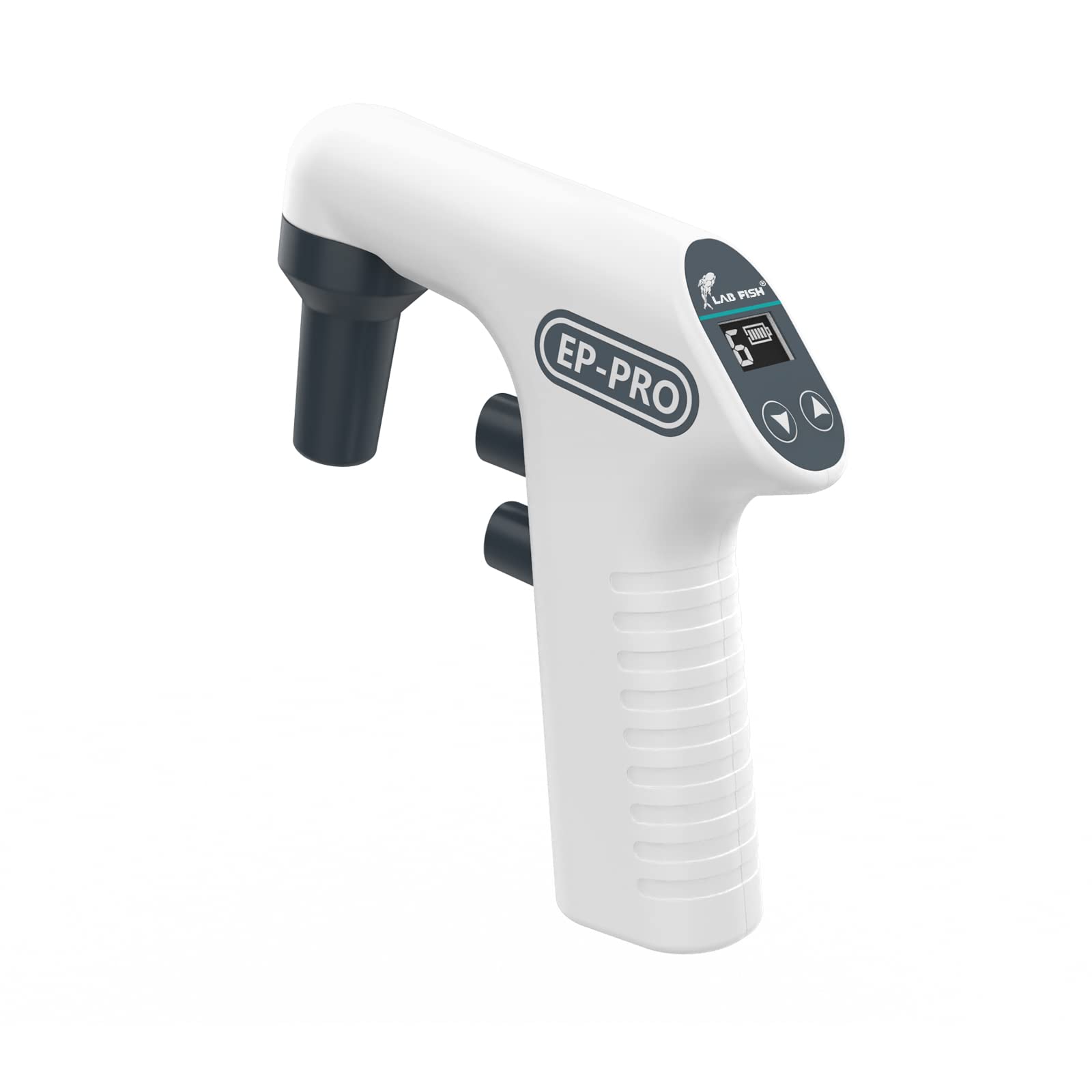 LAB FISH Laboratory Electronic Pipettors Pump Pipette Controller for Lab|0.1~200ml Range|LCD Display|6 Speeds|Dual Modes of Gravity Drainage and Power Drainage|8h Rechargeable Lithium Battery