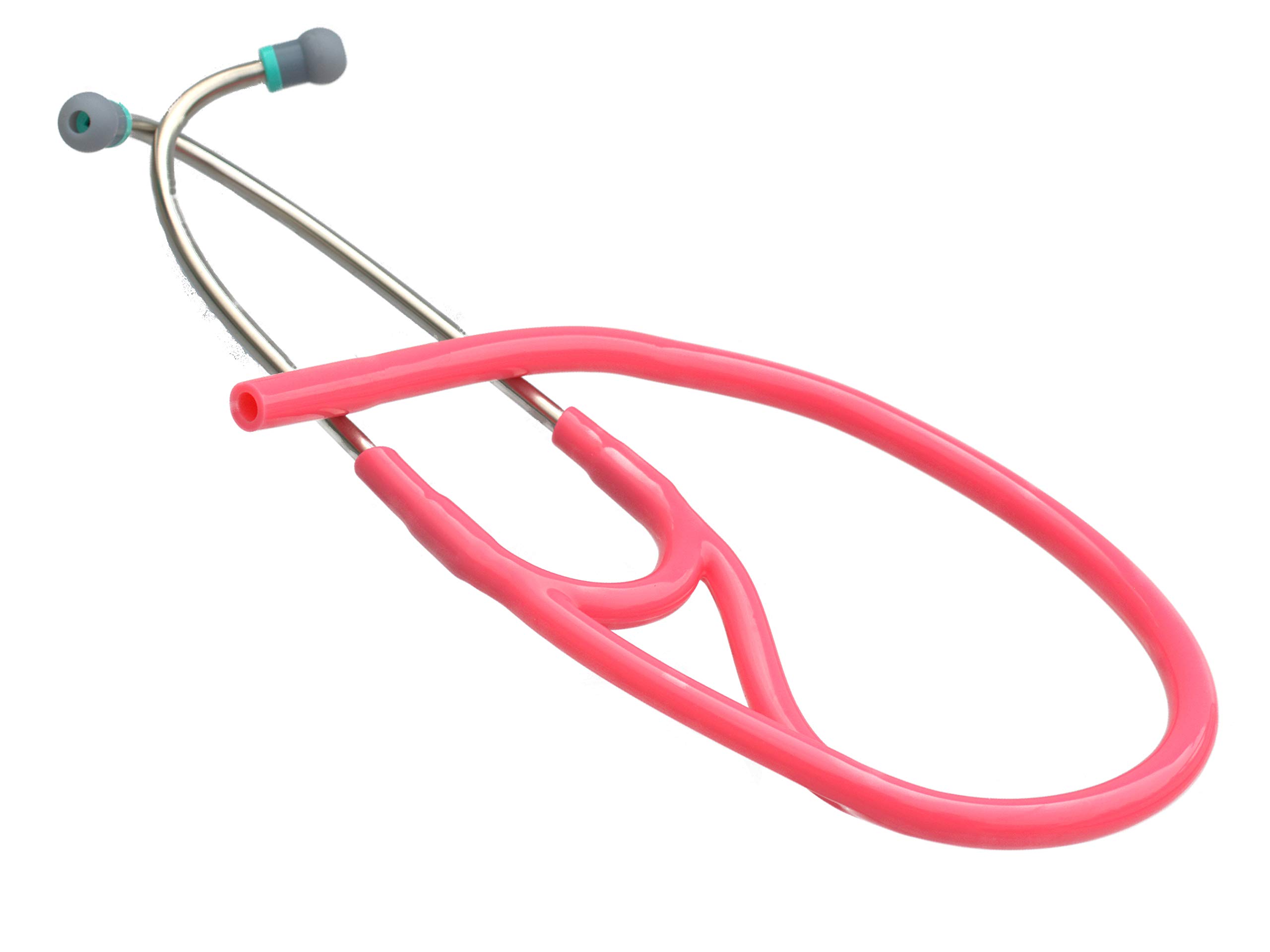 Compatible Replacement Tube by CardioTubes fits Littmann(r) MasterCardiologyI(r) and Littmann(r) Cardiology III(r) Stethoscopes - 7mm Binaurals Pink TUBING