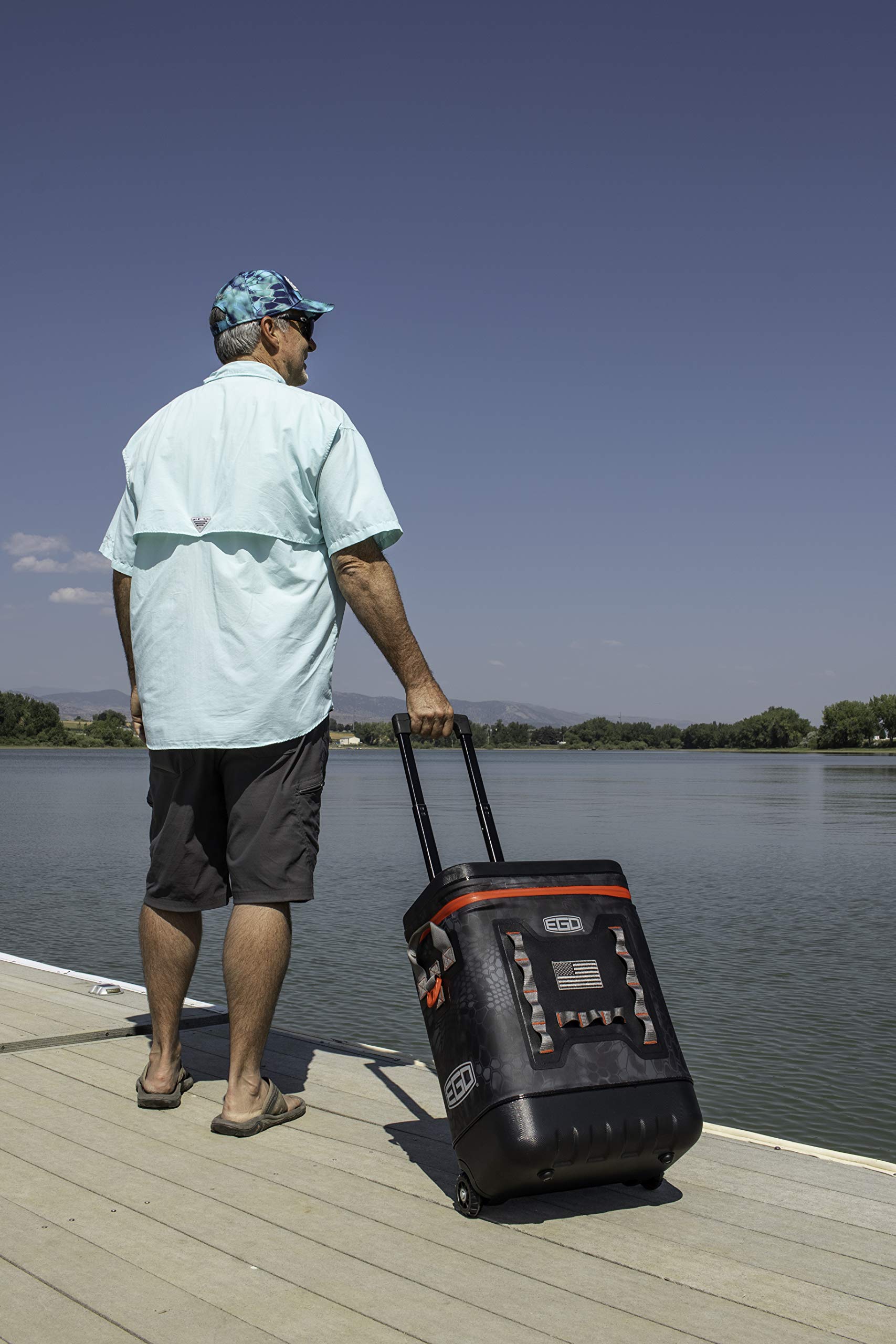 EGO Kryptek Beer Cooler, Fishing Storage Bag, High Tech TPU Fabric, 72 Hour Ice Retention, Food & Snack Holder, Angler Must Have
