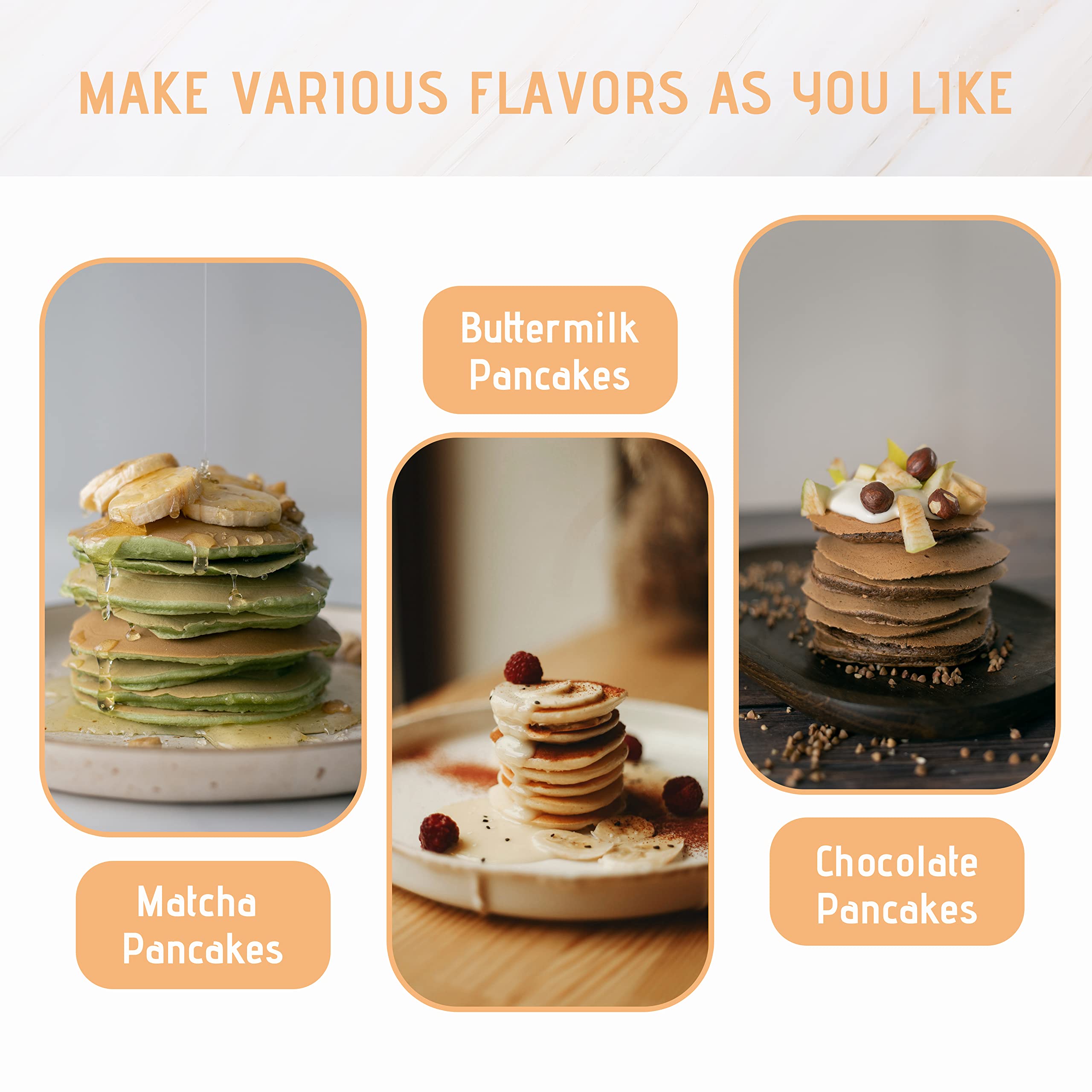 FineMade Mini Pancakes Maker Machine with Non Stick Plates, Small Pancake Griddle, Makes 8 x 2β Tiny and Flat Pancakes, Ideal for Breakfast, Snacks, Desserts and More
