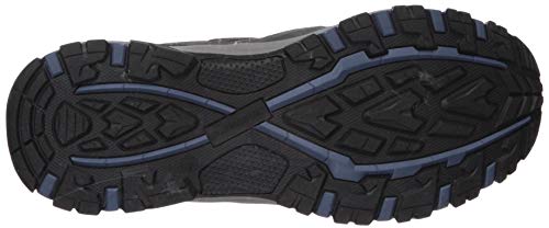 Skechers Men's Selmen-Enago Trail Oxford Hiking Shoe, Grey, 9.5 Extra Wide US