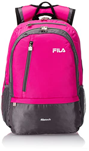 FILA Duel Tablet and Laptop Backpack, Pink, One Size